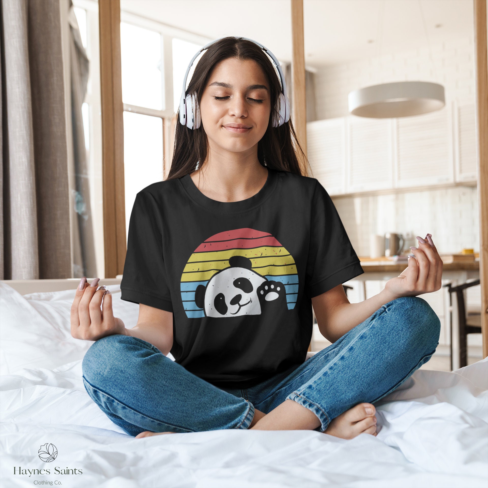 Retro Panda Cute Panda Bear Vintage Classic T-shirt Panda - Etsy