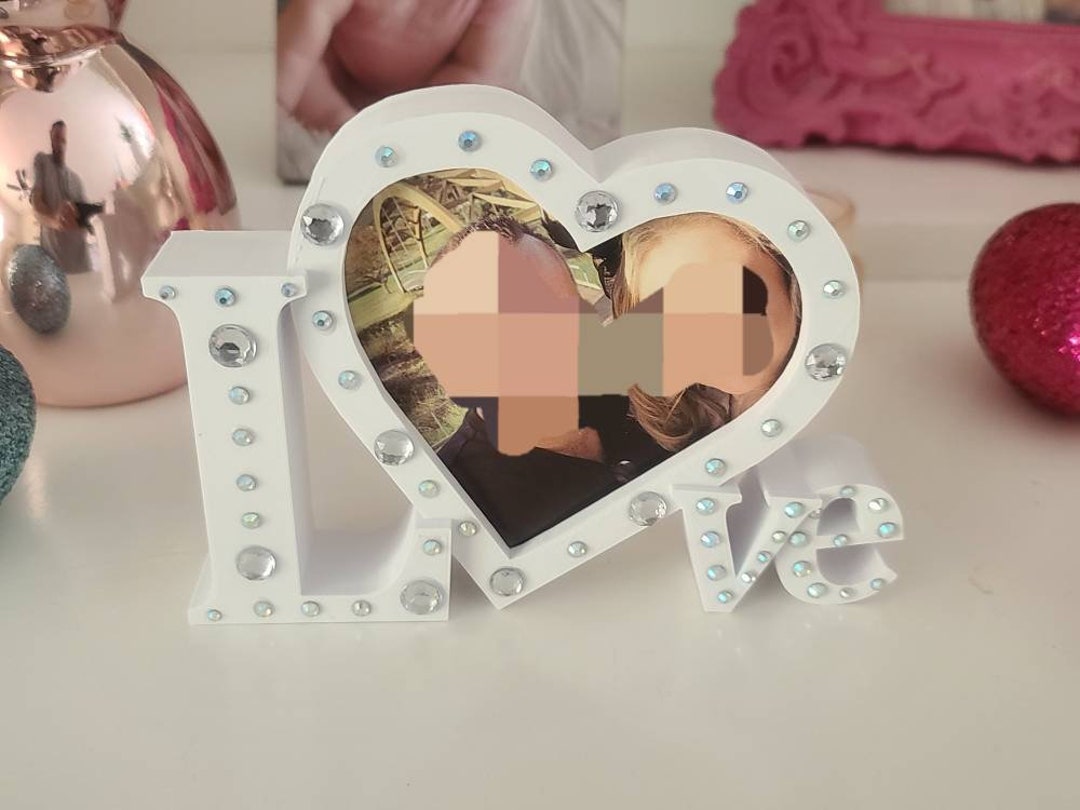 Love Heart Picture Frame - Etsy