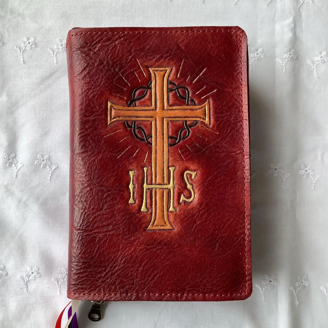 Leather Zipper Cover for Bible, Breviary or Missal - Etsy