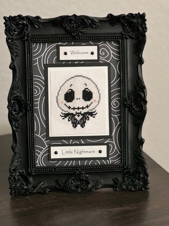 Welcome Little Nightmare Baby Shower Card Completed Cross - Etsy