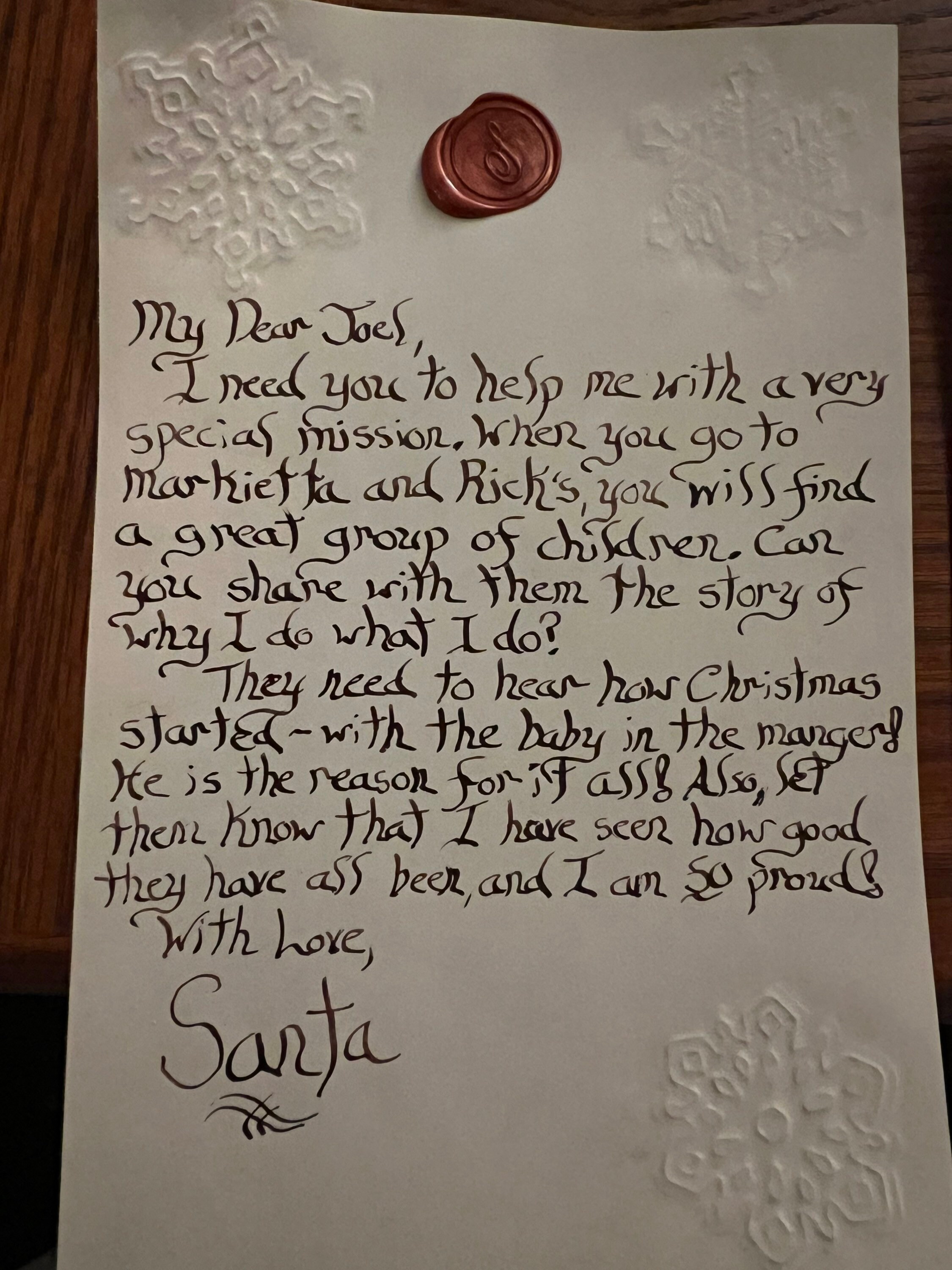Custom Hand-written Santa or Elf Letter - Etsy