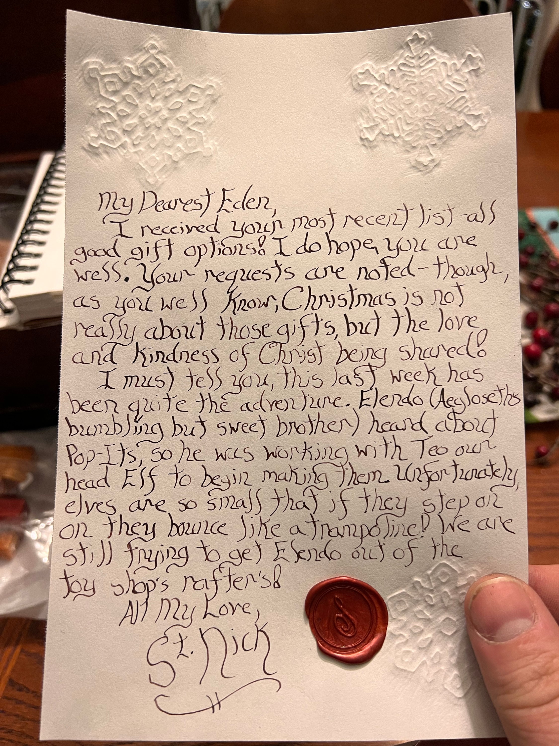 Custom Hand-written Santa or Elf Letter - Etsy