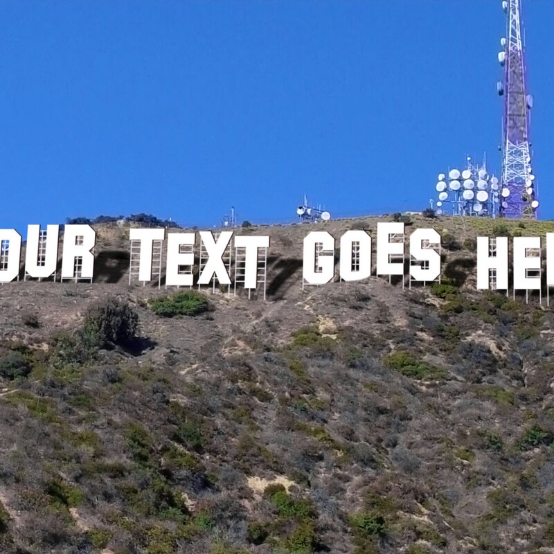 Hollywood Sign - Etsy