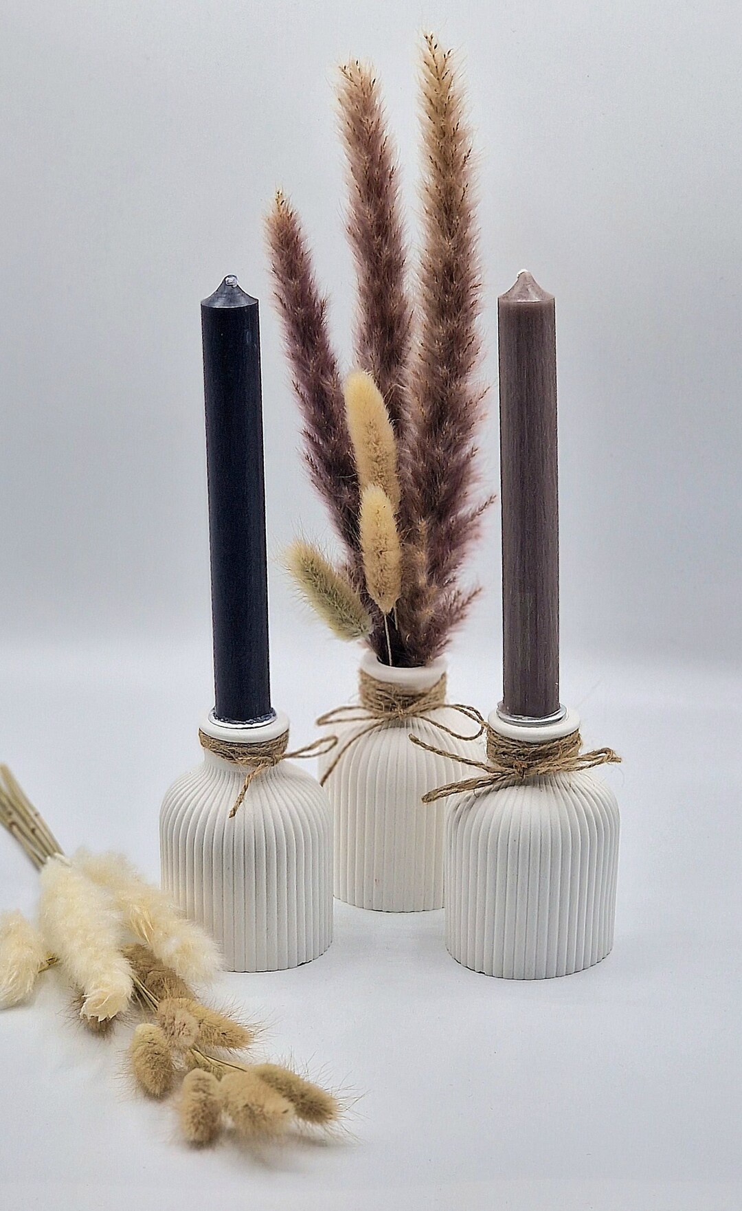 SKANDI DECO Relief Casting Compound Raysin Candle Holder - Etsy