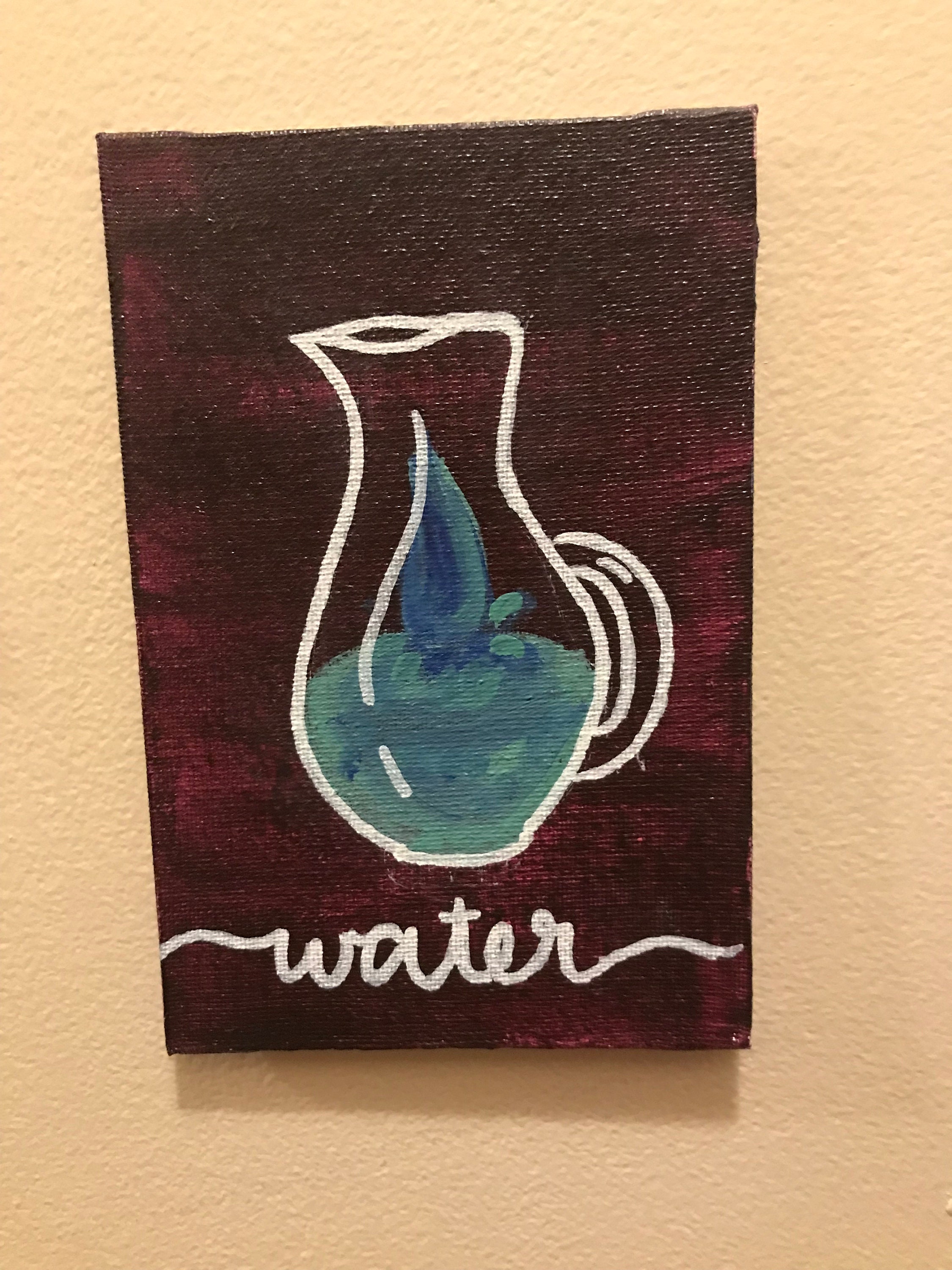 Art & Collectibles Acrylic Hand Painted Water Element etna.com.pe