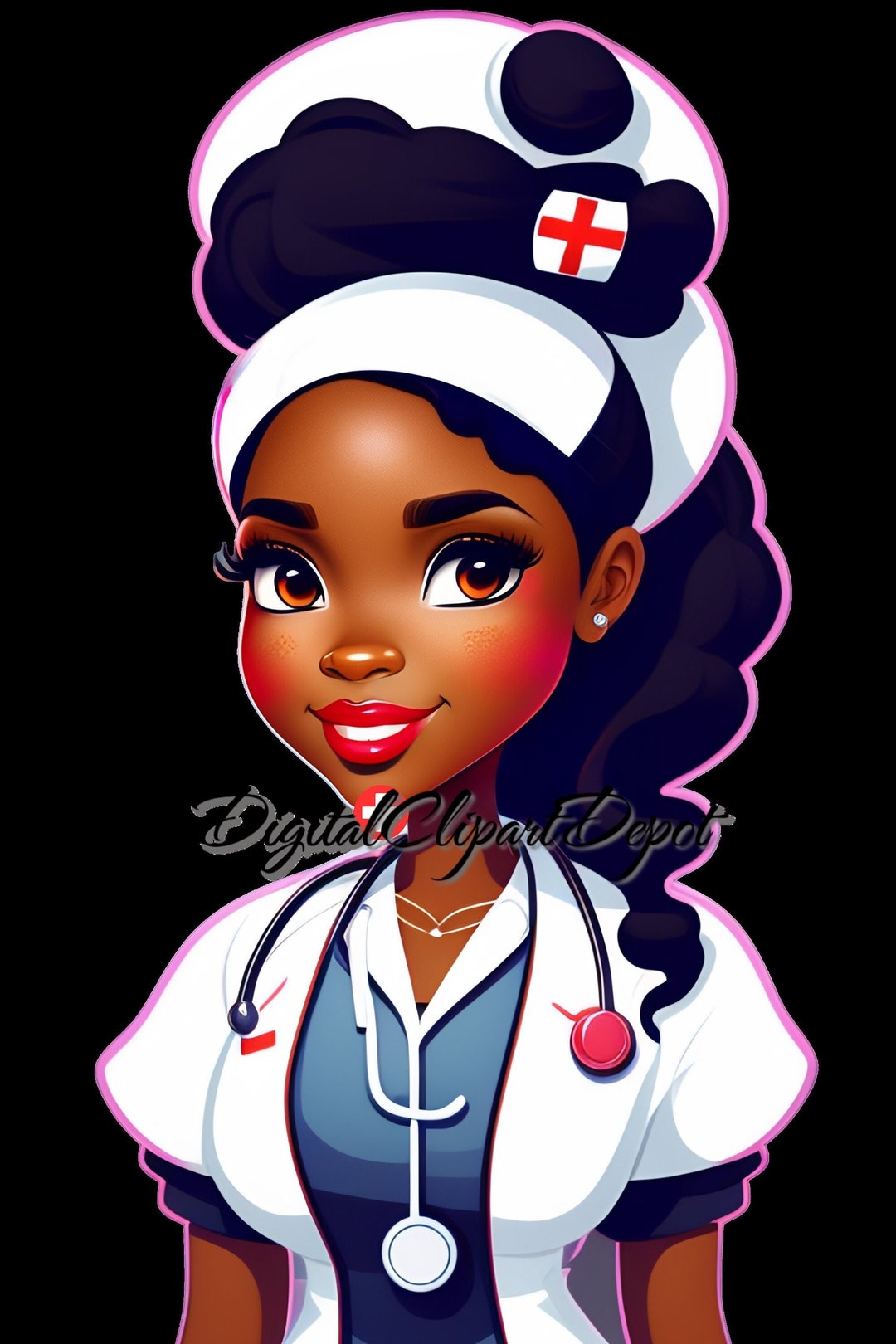 Nurse Clipart African American Nurse Clipart Nurse Png - Etsy