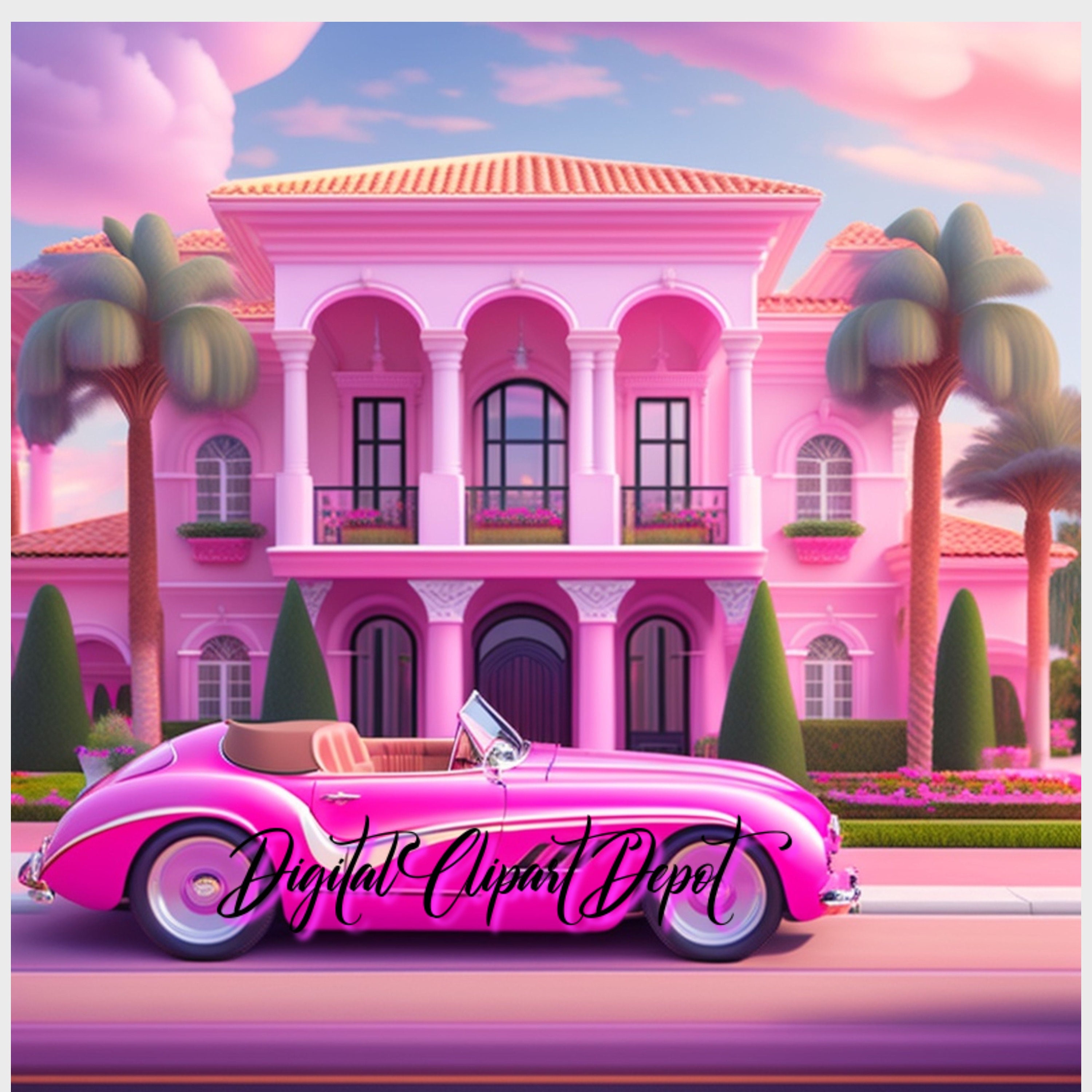 Barbie Digital Backdrop Overlay Barbie Movie Dreamhouse - Etsy Australia