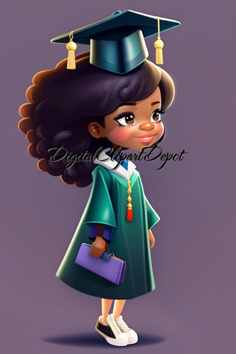 Kids Graduation Clipart Pre K 1st Grade School Graduates - Etsy