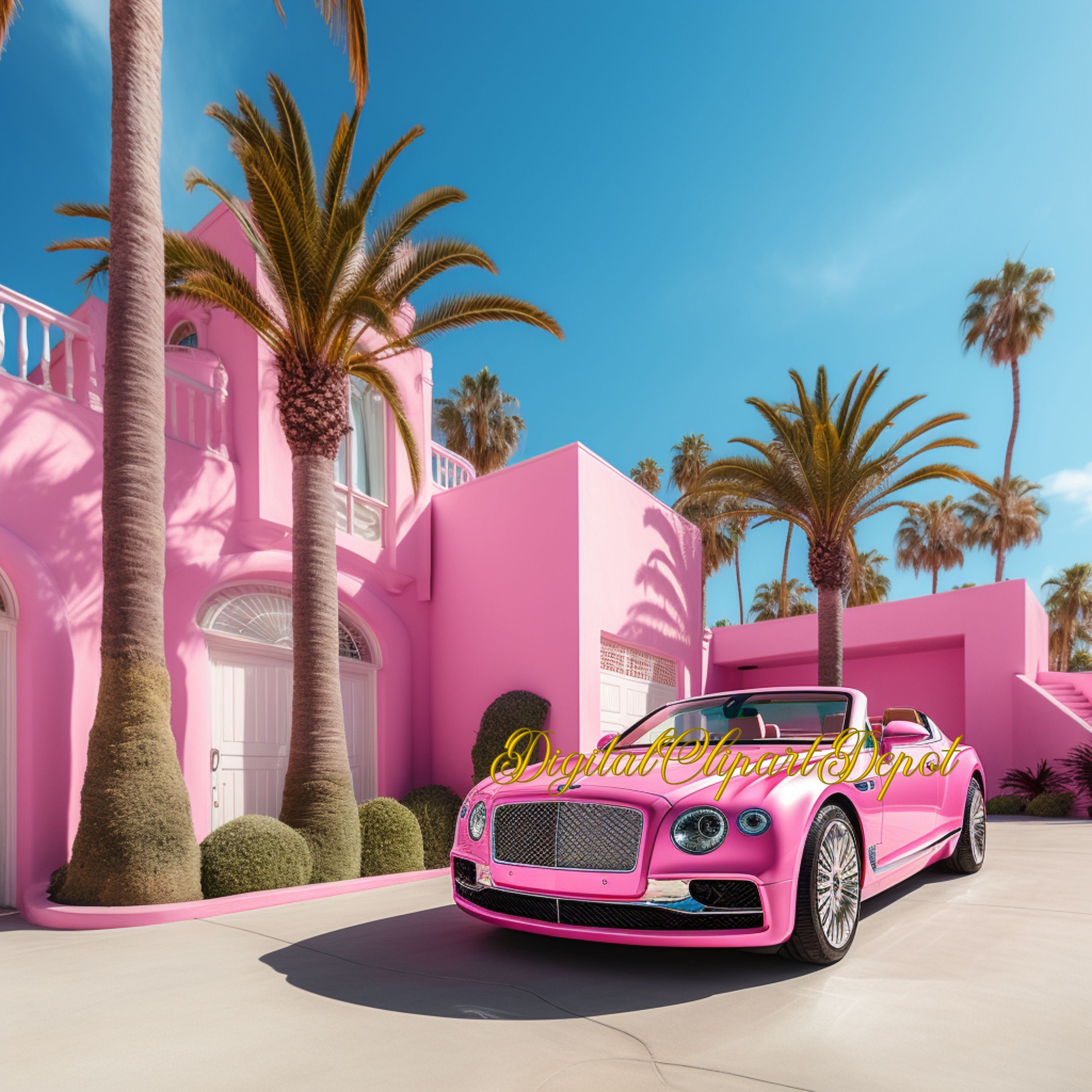 Barbie Digital Backdrop Overlay Barbie Movie Dreamhouse - Etsy