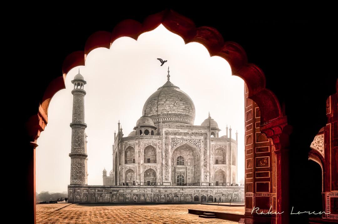 Taj Mahal Wall Art Photography Seen Through Persian Arches is a ...