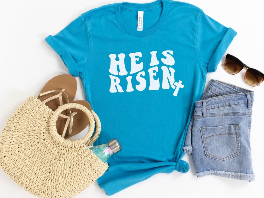 Christian Easter Shirt, He is Risen Shirt, Christian Shirt, Christian ...