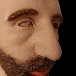 Big Daddy Jonny Realistic Men Latex Mask Young Beard Male Halloween ...