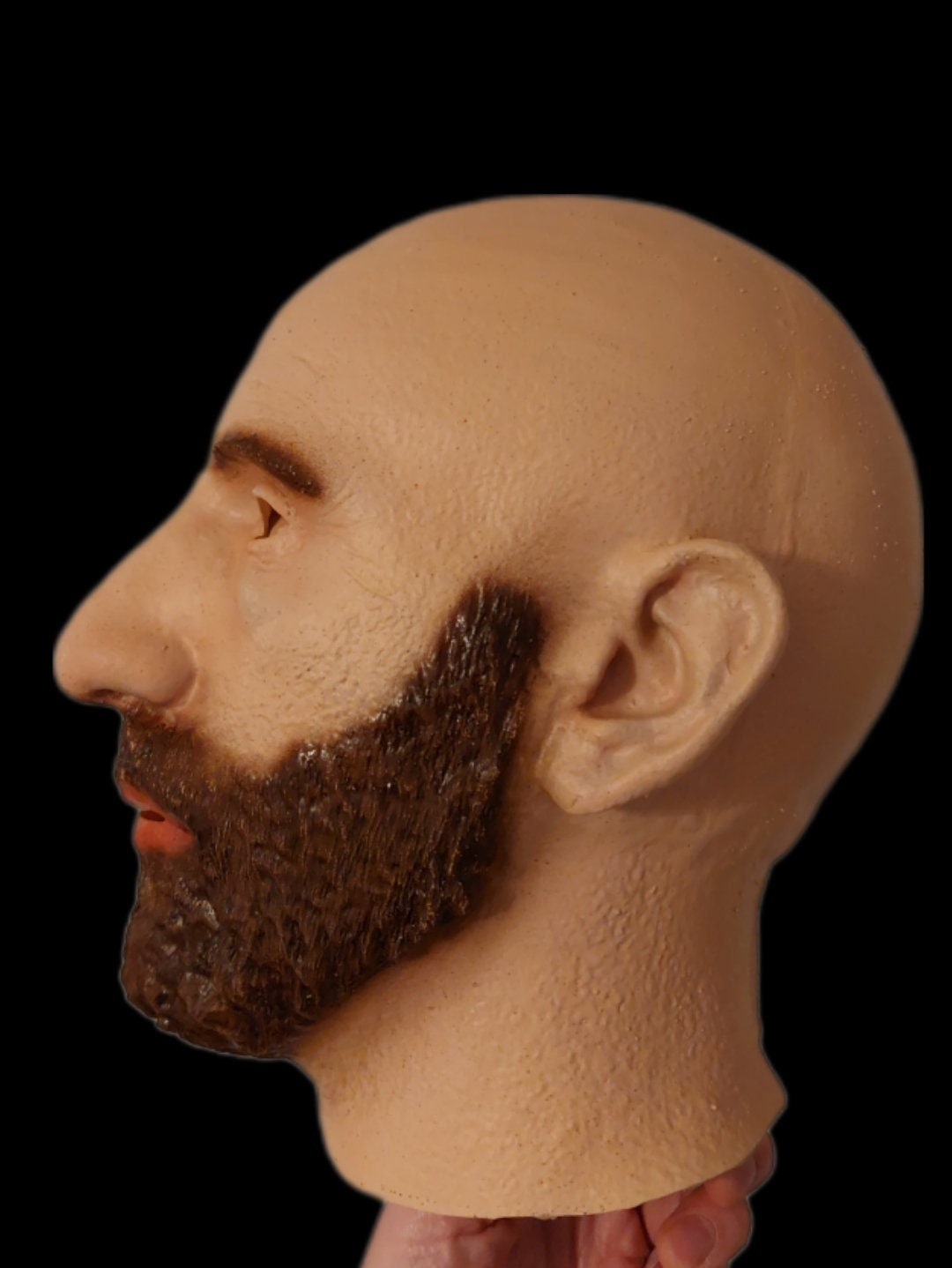 Big Daddy Jonny Realistic Men Latex Mask Young Beard Male Halloween ...