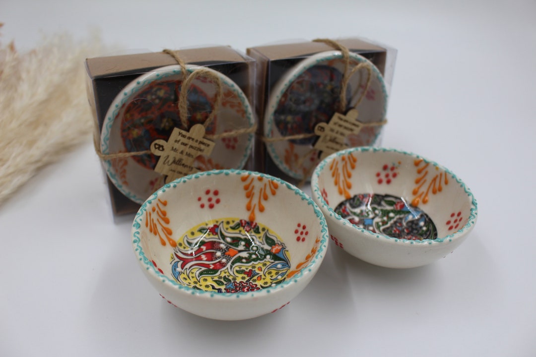 Handmade Ceramic Wedding Favor Bowls: Bohemian Bulk Gifts - Etsy