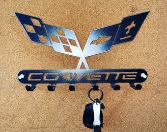 Chevy Corvette Key Hanger Man Cave Garage Easter Gift Fathers Day ...