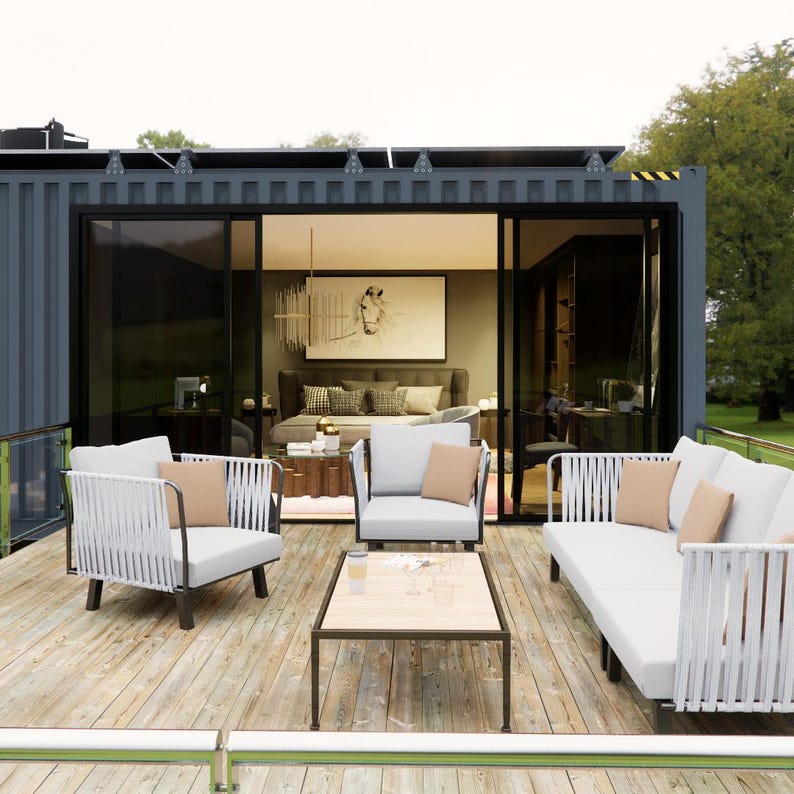 2-bedroom Container Home Plans: Architectural Drawings (4x40' & 20 ...