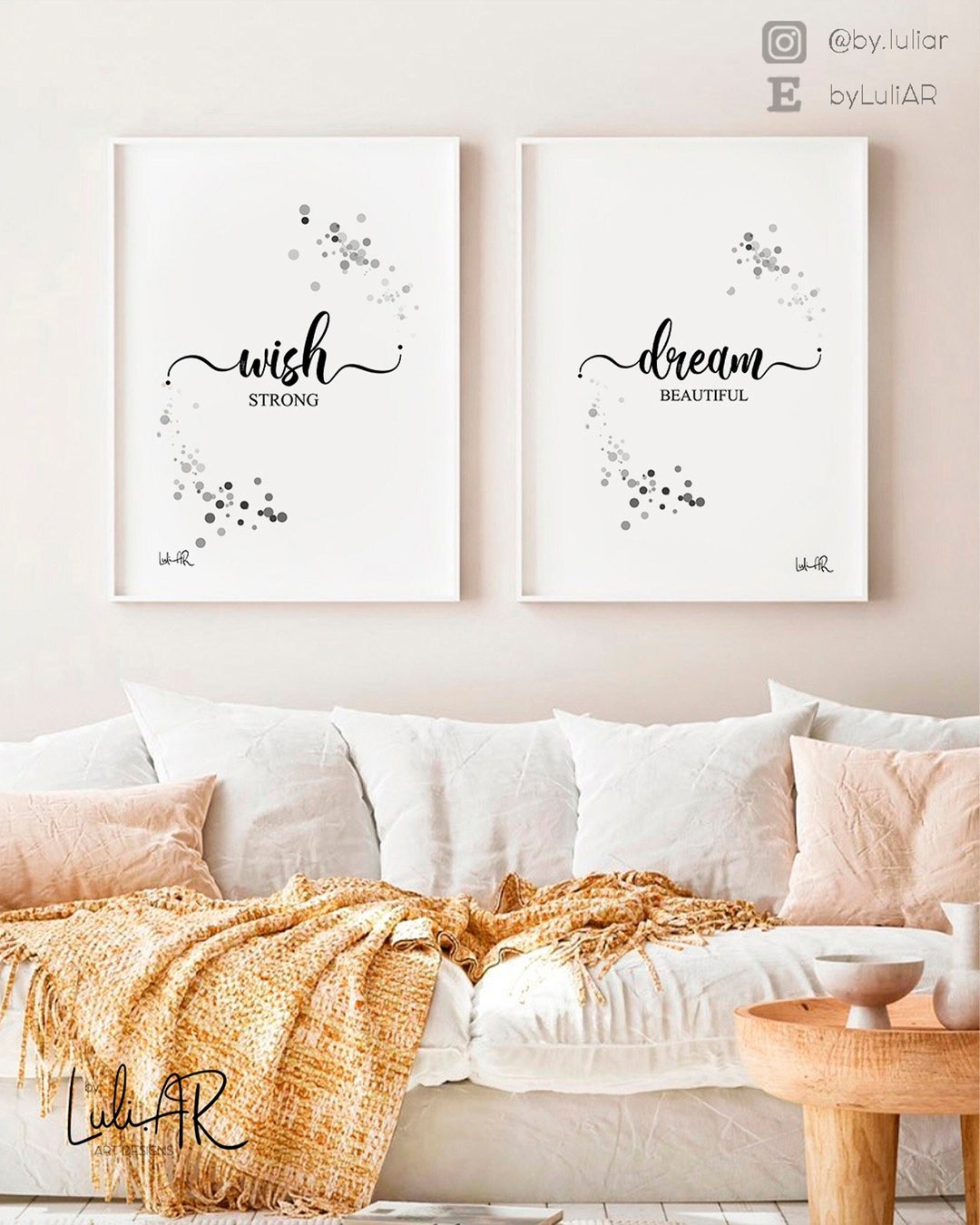 Set of Printable Quote Poster. Creative Typography Wall Art. - Etsy