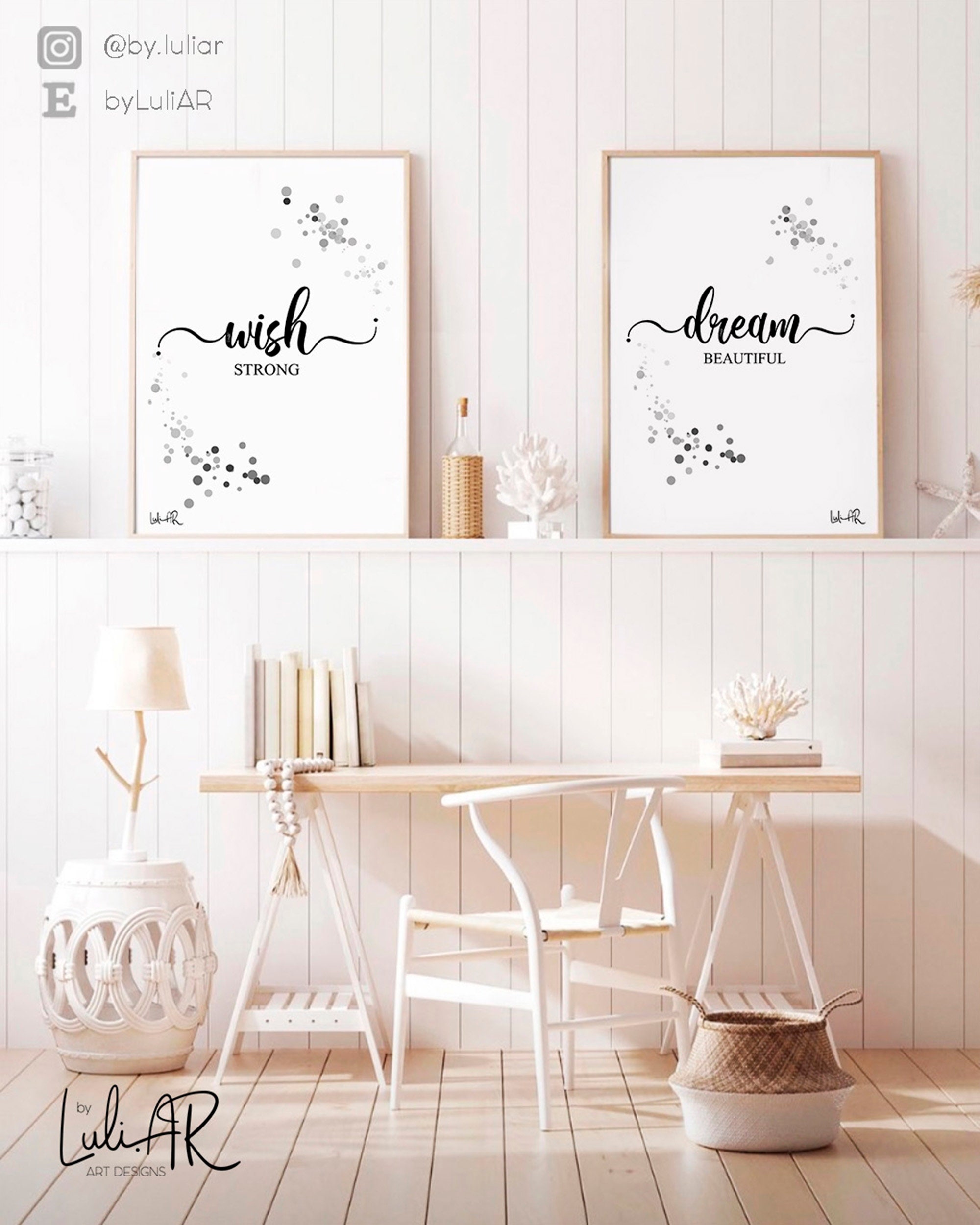 Set of Printable Quote Poster. Creative Typography Wall Art. - Etsy