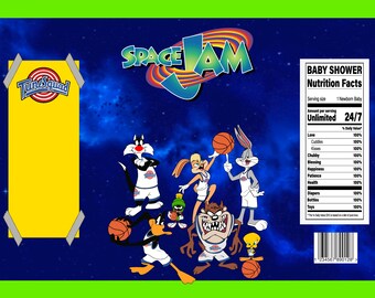 Space Jam Chip Bag Template | Etsy