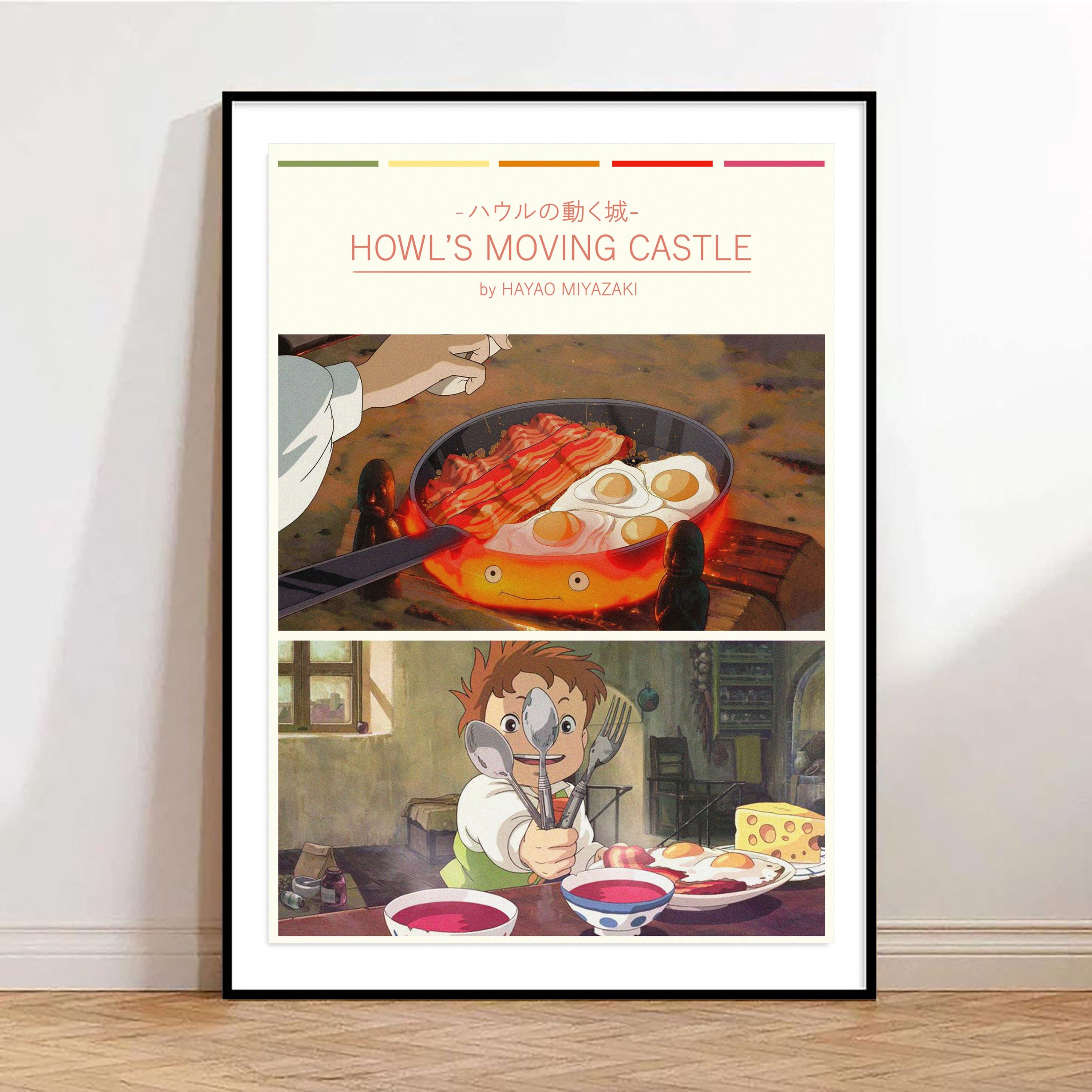 Howl's Moving Castle Film Poster, Japanese Animation, Studio Ghibli ...