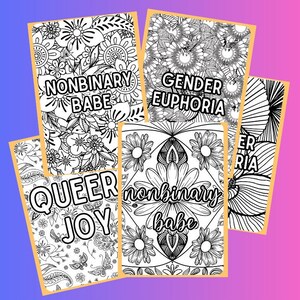 LGBTQ+ Coloring Pages PDF Instant Download - Etsy