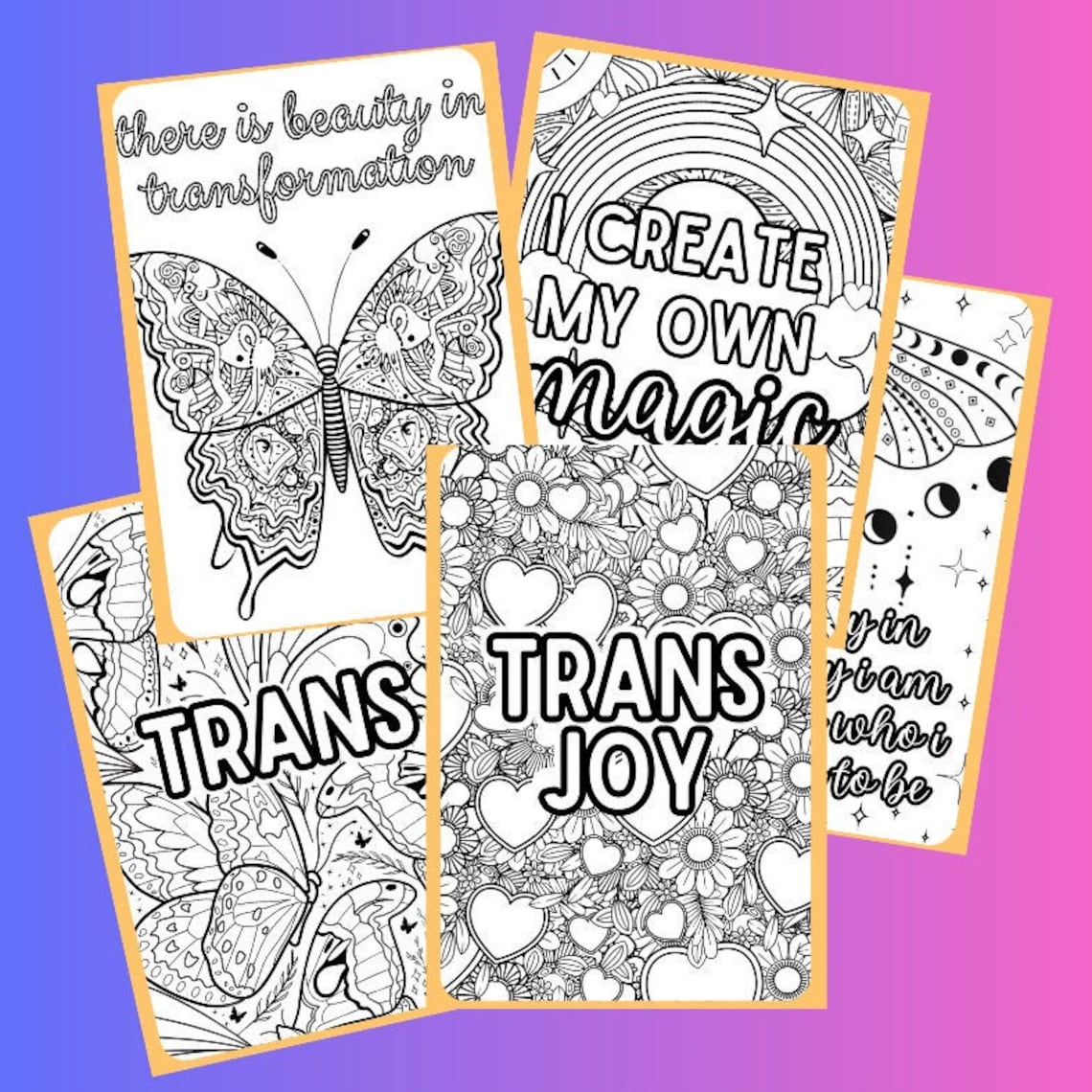 LGBTQ Coloring Pages PDF Instant Download - Etsy