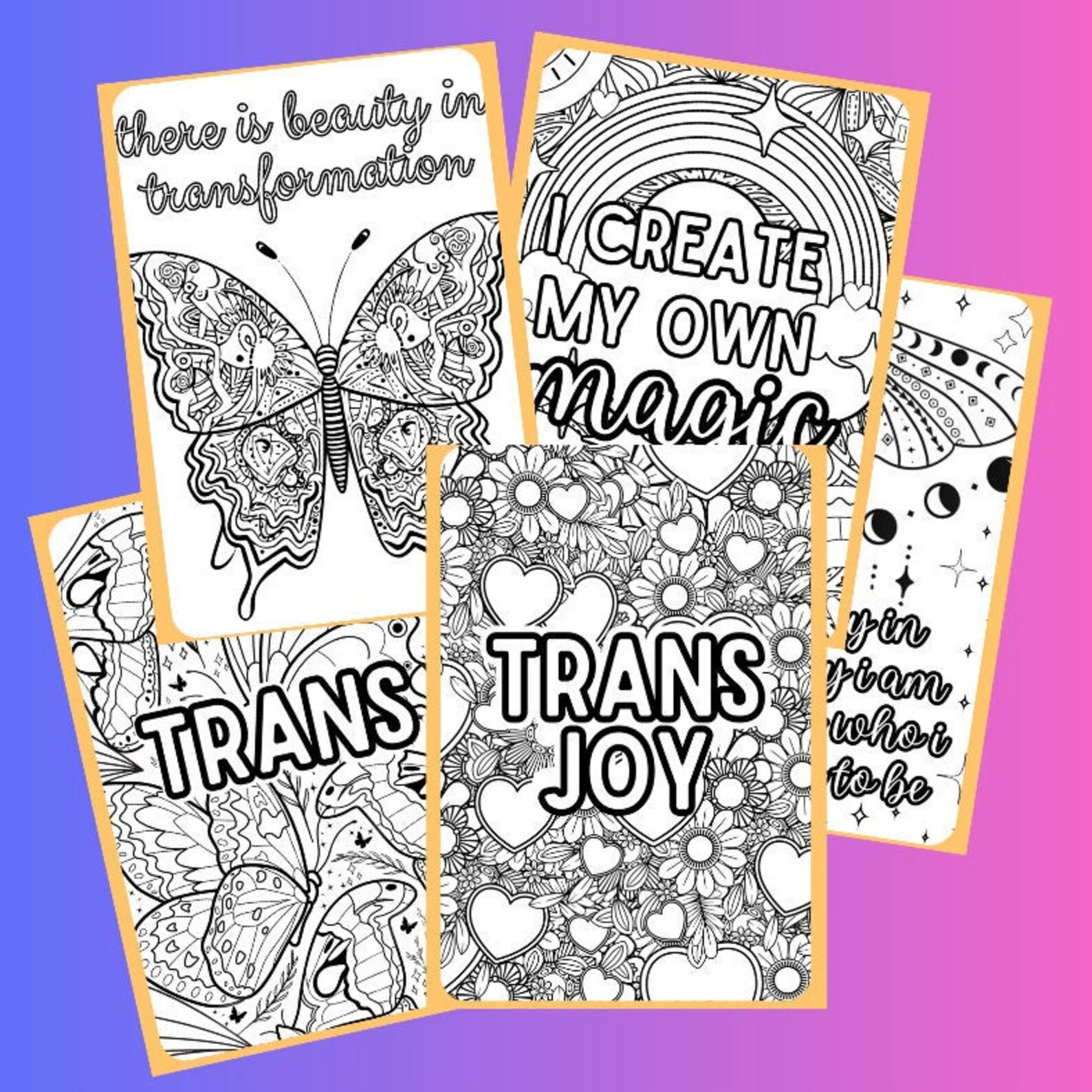 LGBTQ Coloring Pages PDF Instant Download - Etsy