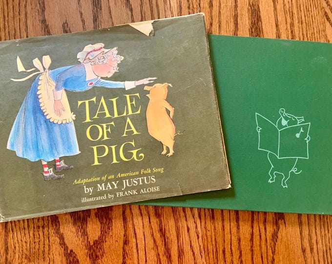 Vintage Children’s Book "the Tale of a Pig" by May Justus, Illustrated ...