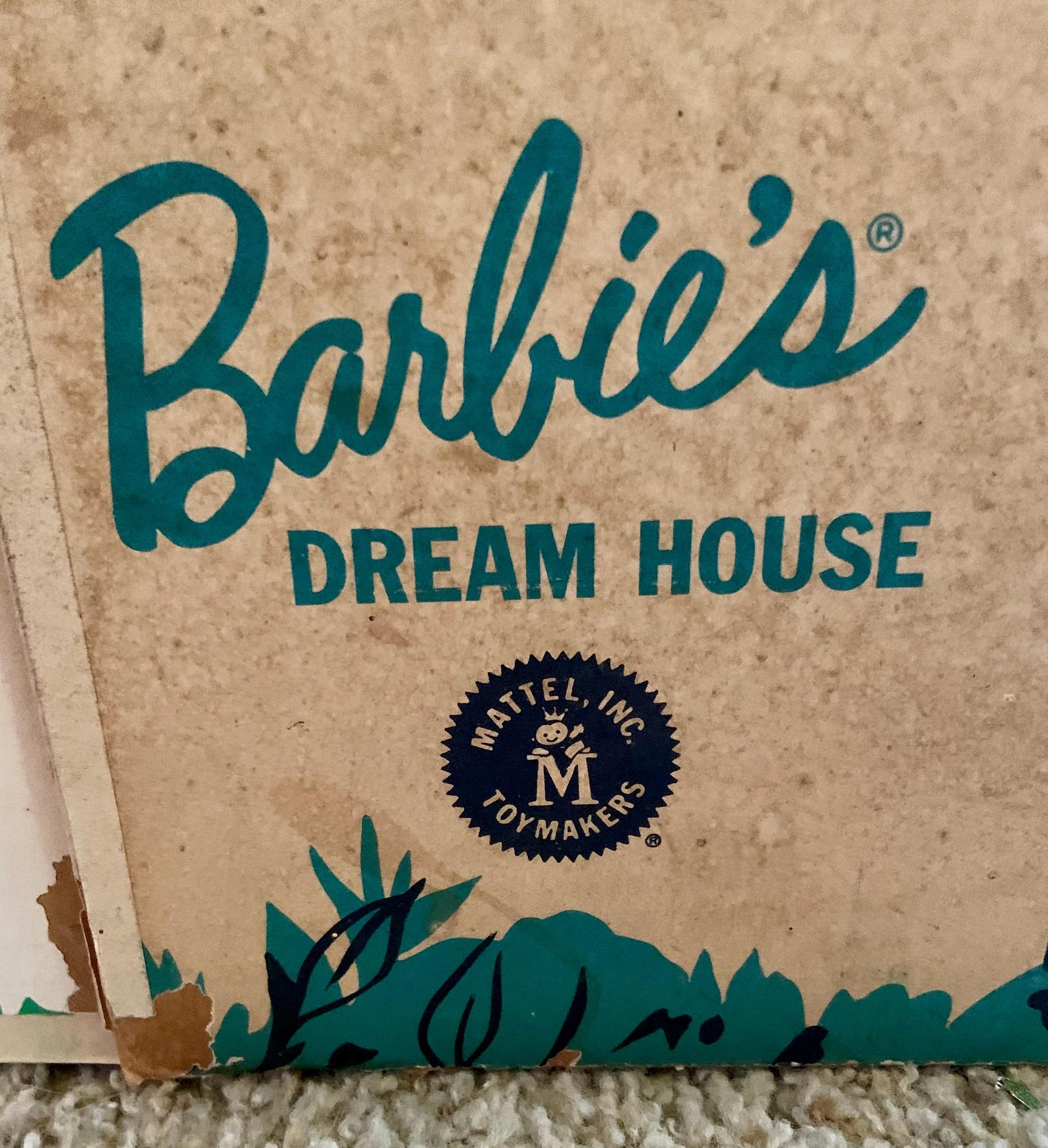 Vintage Barbie Dream House Mattel Mid Century Modern Dollhouse ...