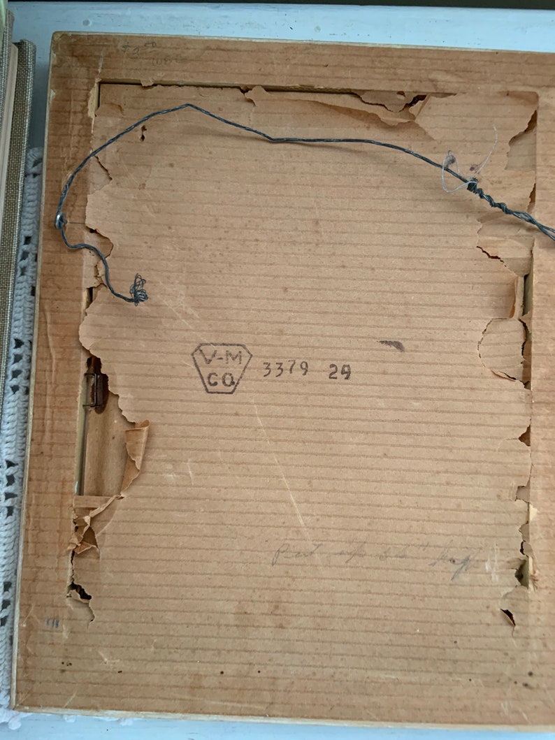 Vintage Robert Meredith Victorian Lady Art Mid Century Framed Wall ...