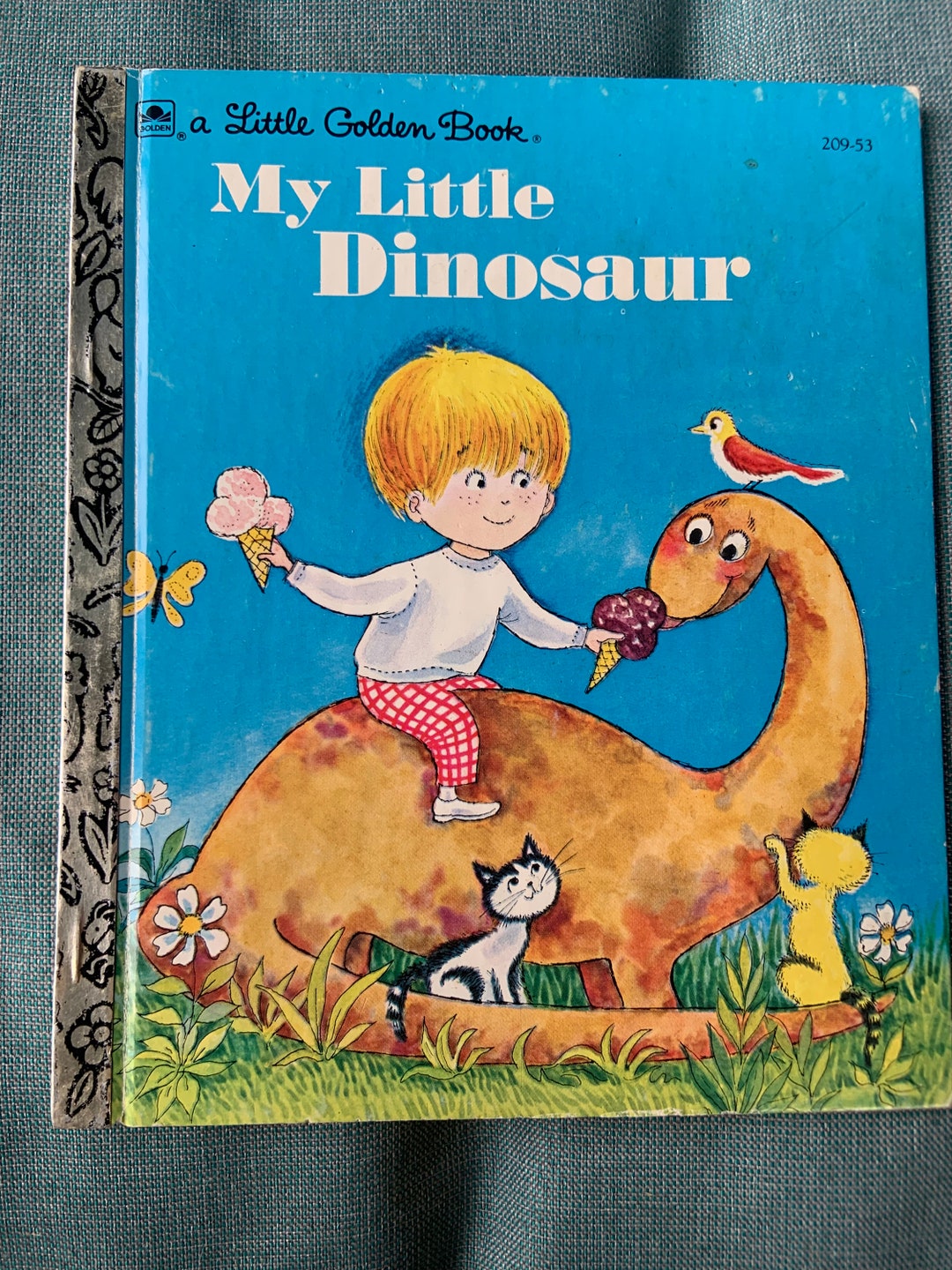 Vintage My Little Dinosaur Book, Ilse Margret Vogel 1971, Golden Book ...