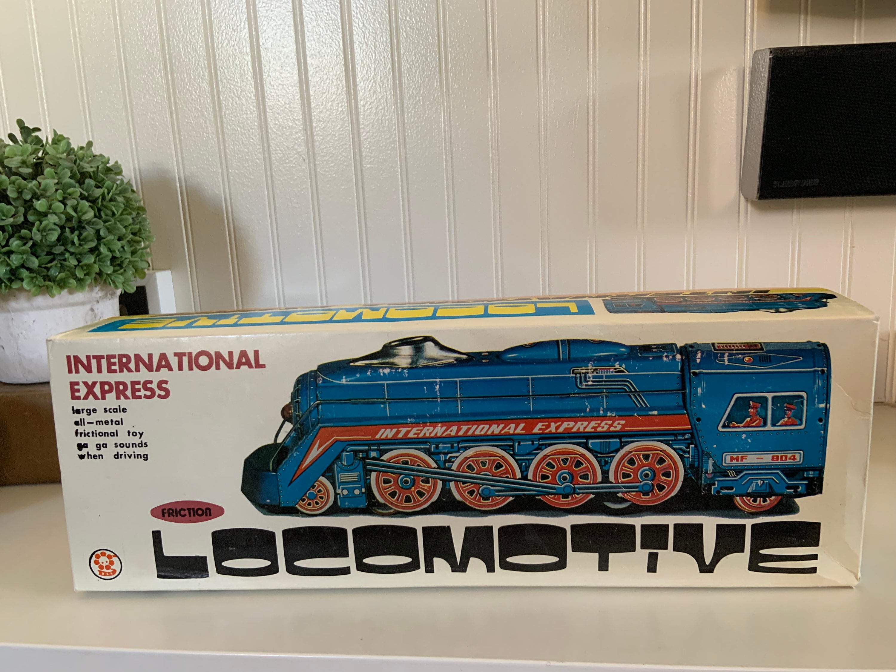 Vintage Friction Train Toy, Large-scale MF 804 International Express ...