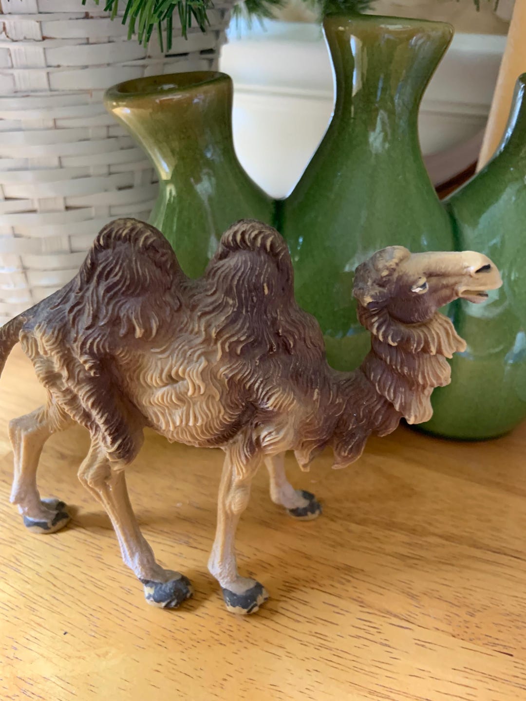 Vintage Plastic Camel – Made in Italy – 6" Figurine for Nativity or ...