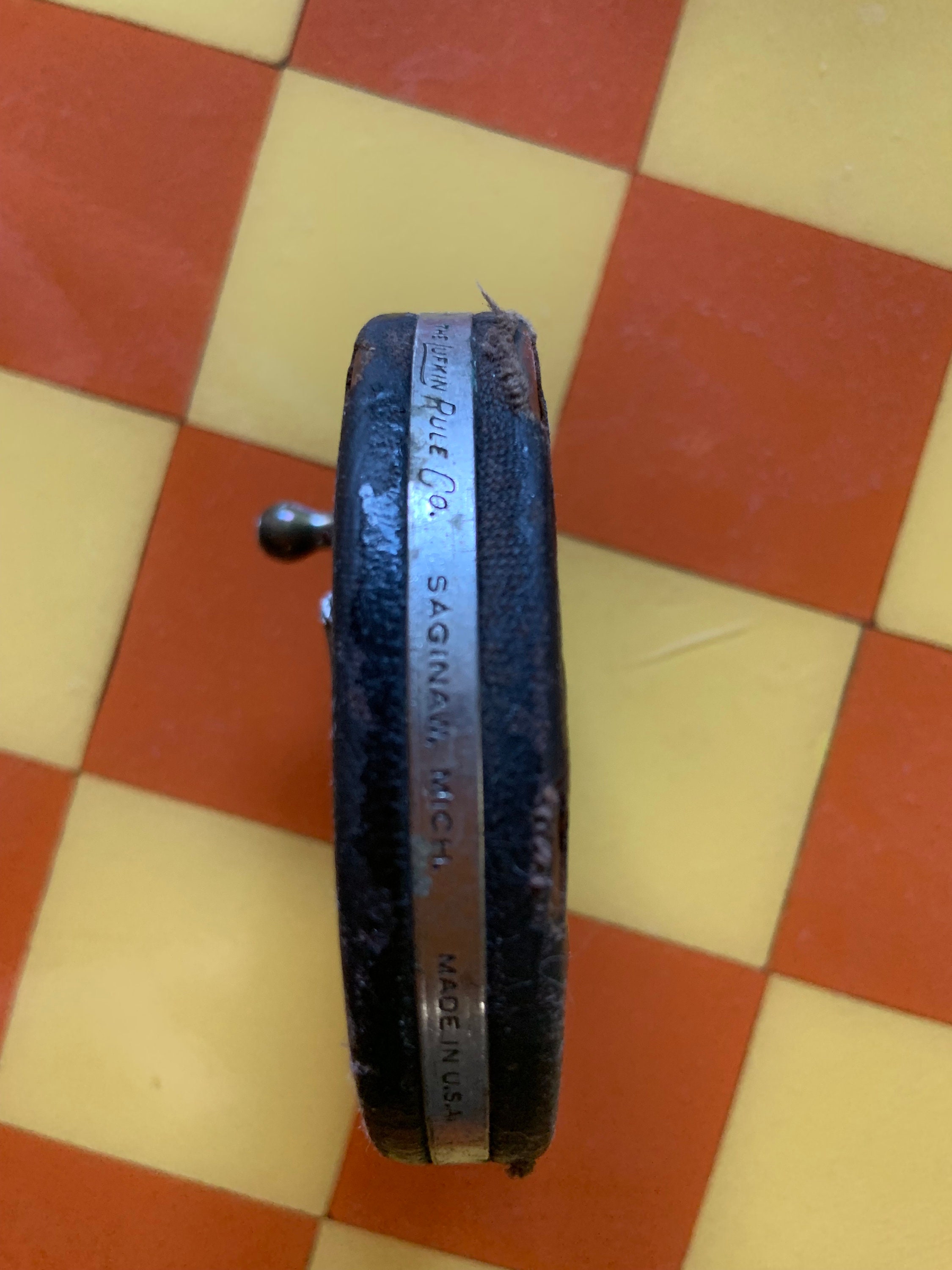 Vintage Lufkin No. 543 Leather Measuring Tape 50ft Steel Ruler From ...