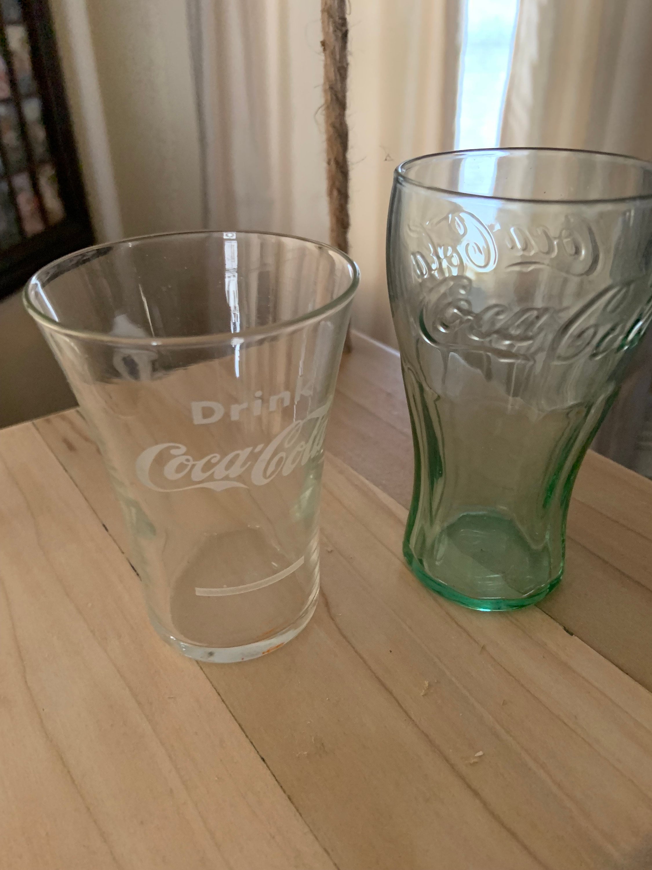 Classic Coca-cola Drinking Glasses Mixed Sizes & Styles, Nostalgic Coke ...