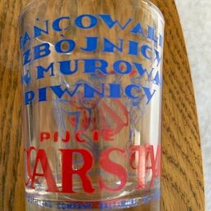 Vintage Carstairs Whiskey Shot Glass 3 Ounce, Polish Dancer Ad Art ...