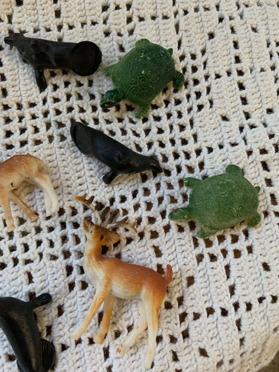 Vintage Miniature Plastic Animals From the 1970s, Hong Kong, Gift for ...