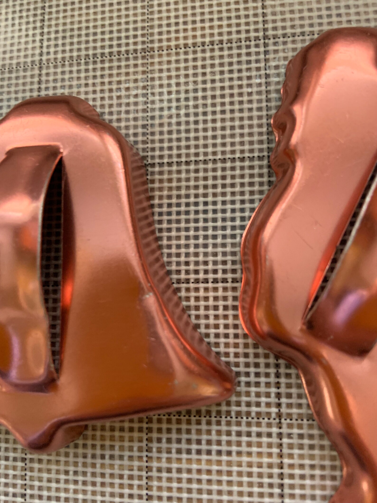 Vintage Copper Cookie Cutters - Charming Bell & Santa Shapes for ...