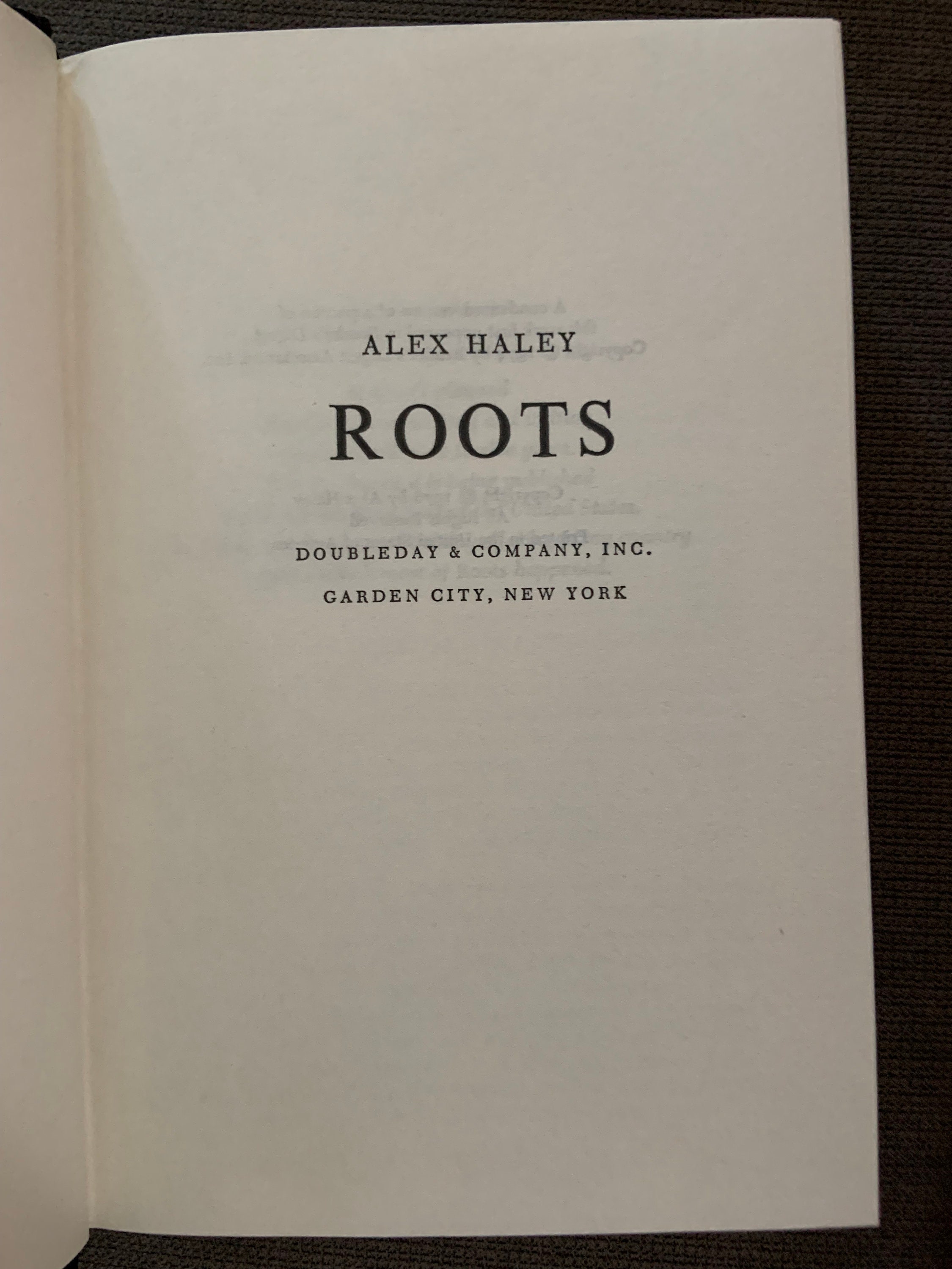 Vintage Book Roots by Alex Haley American Classic - Etsy