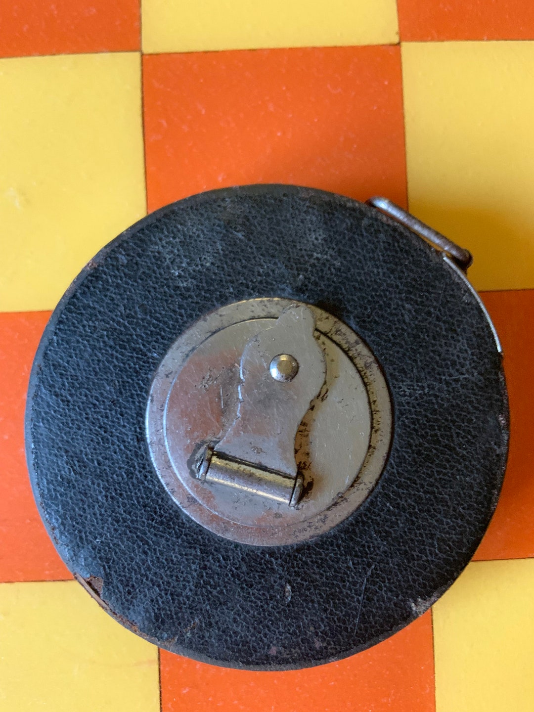 Vintage Lufkin No. 543 Leather Measuring Tape - 50ft Steel Ruler From ...