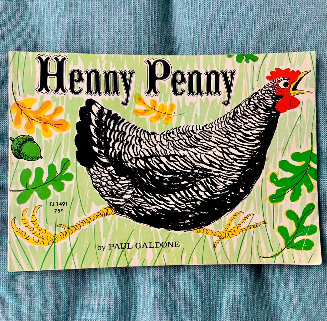 Vintage Children's Storybook Henny Penny, 1969 Scholastic Farm Animal ...