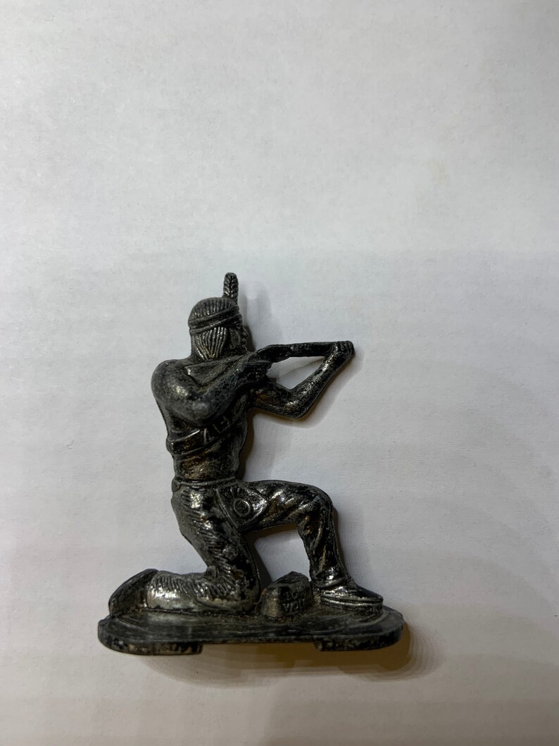 Vintage Toys, Lone Wolf Miniature Cast Metal Native American Indian ...
