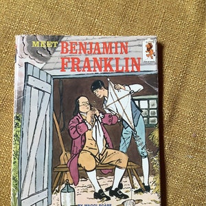 Vintage 'meet Benjamin Franklin' Book - 1968 First Edition Step-up ...