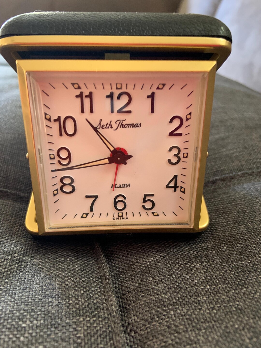 Seth Thomas Alarm Clock, - Travel Alarm, Gold Decorative Clock for ...