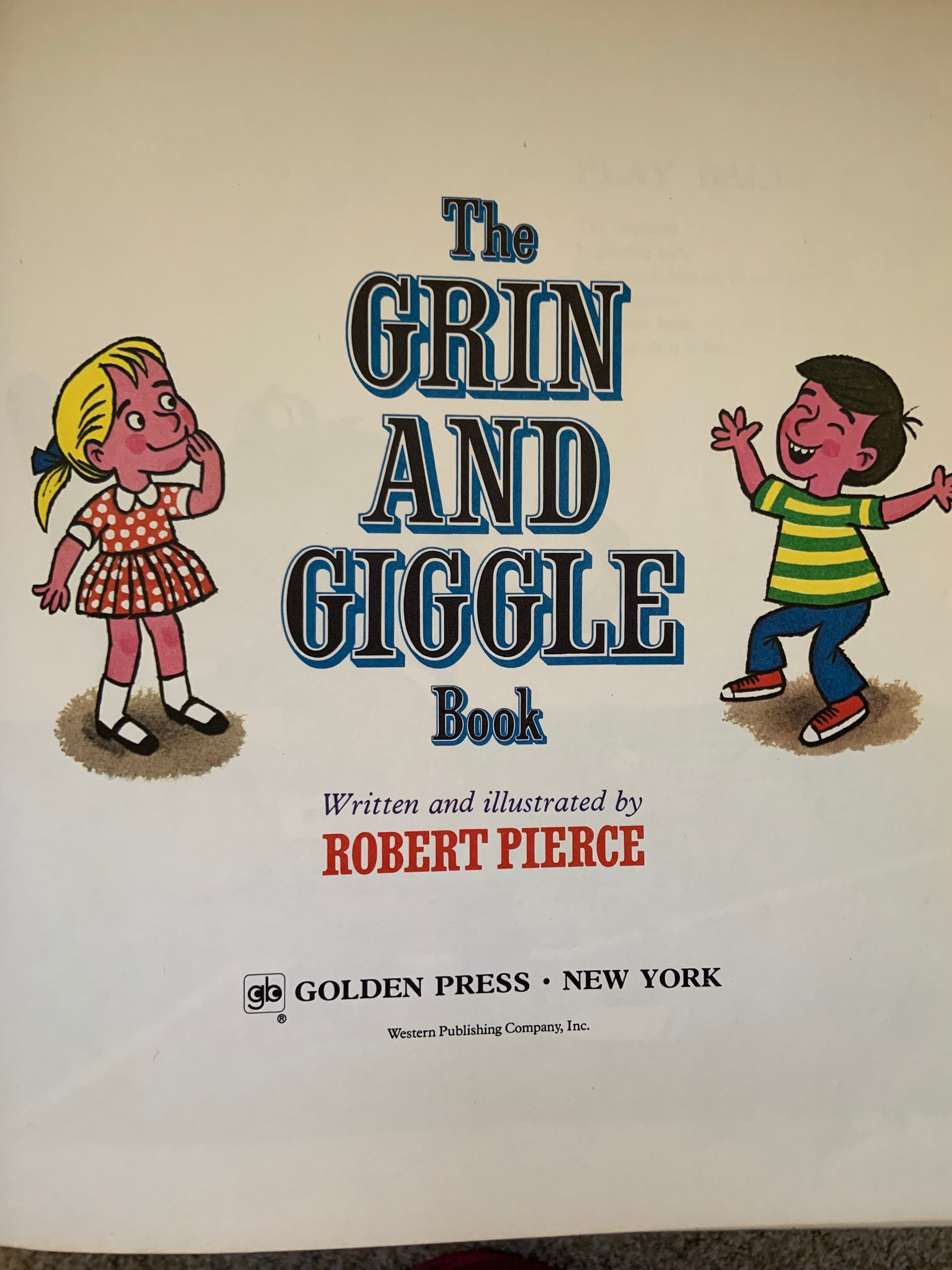 The Grin and Giggle, Golden Book Classic 1972 Edition, Whimsical Picture Book for Early Readers ...