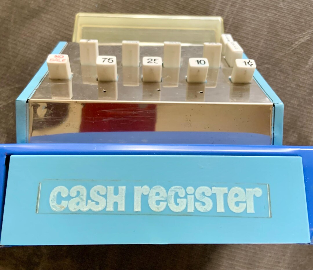 Retro Metal Toy Cash Register, 1970s Tom Thumb, Functional & Decorative ...