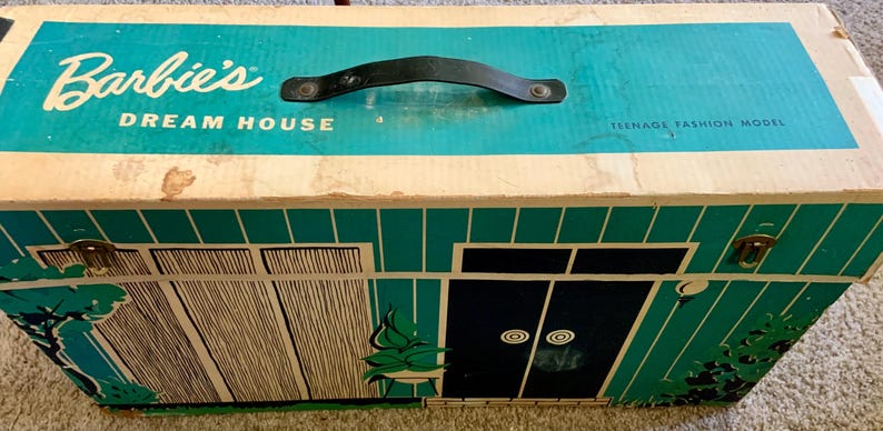 Vintage Barbie Dream House Mattel Mid Century Modern Dollhouse ...