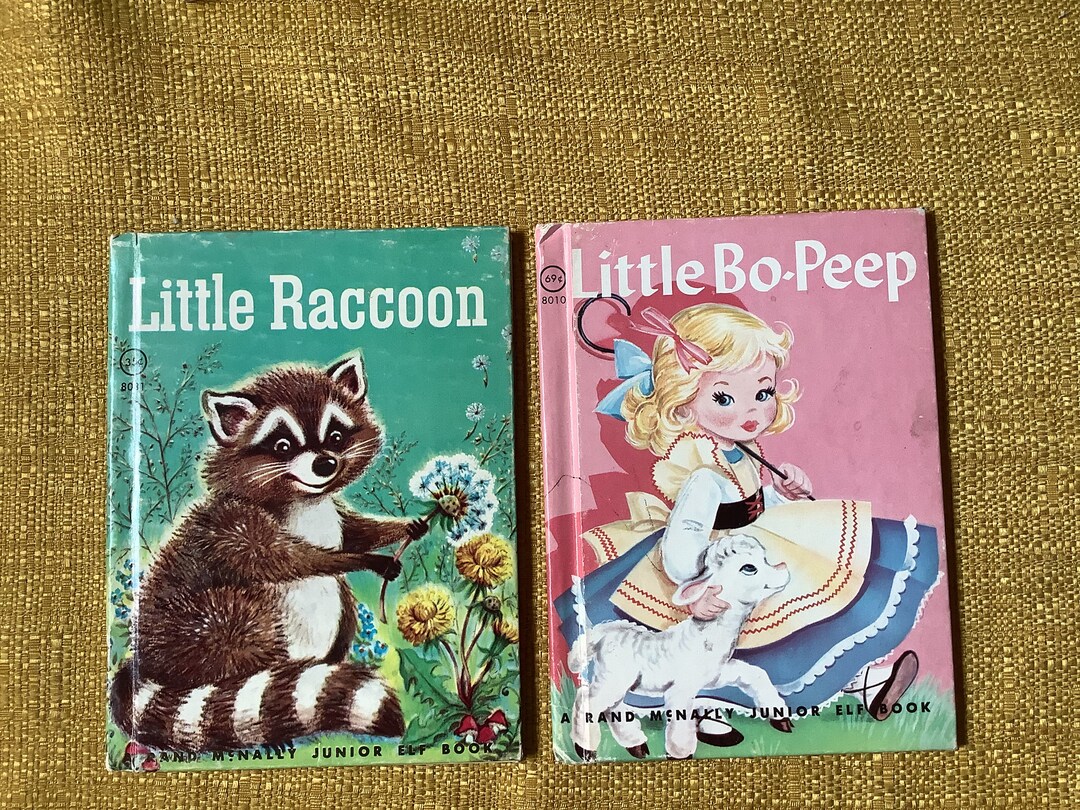 Vintage Books, Little Bo Peep and Little Racoon, A Rand Mcnally Junior ...