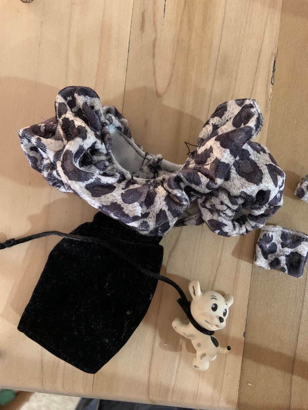 Retro Betty Boop Doll Leopard Dress, Complete With Pet Pudgy on Leash ...