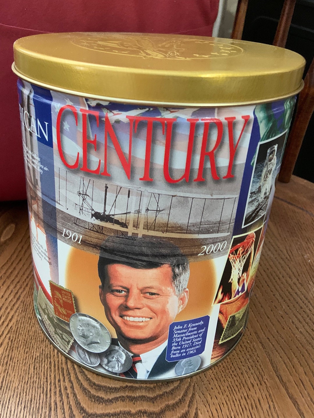 Vintage American Century Commemorative Tin 1901-2000 Patriotic ...